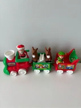 Toys | Little People Holiday Train With Santa Reindeers And Elf | Poshmark